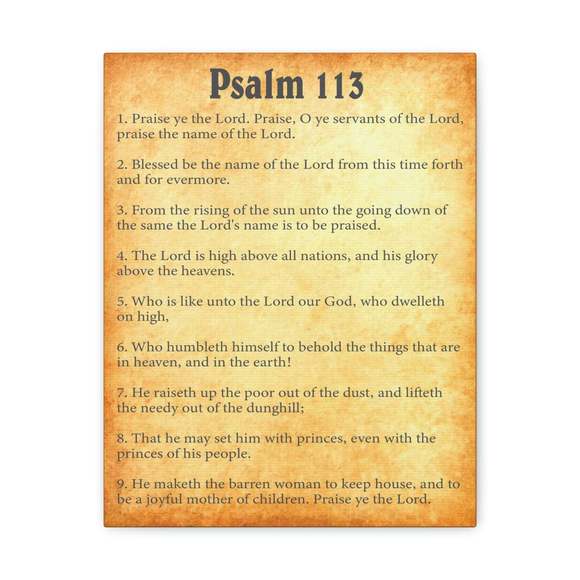 Express Your Love Gifts | Art | Scripture Sign Psalm 13 Chapter Gold Bible Canvas Christian Wall ...